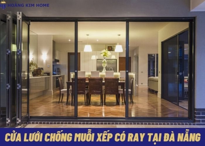 Cửa lưới chống muỗi xếp có ray tại Đà Nẵng | Hoàng Kim Home